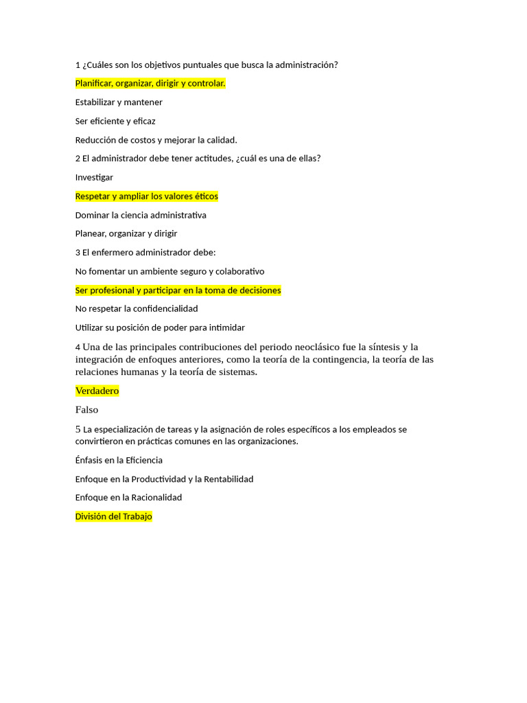 Preguntas Gestion | PDF