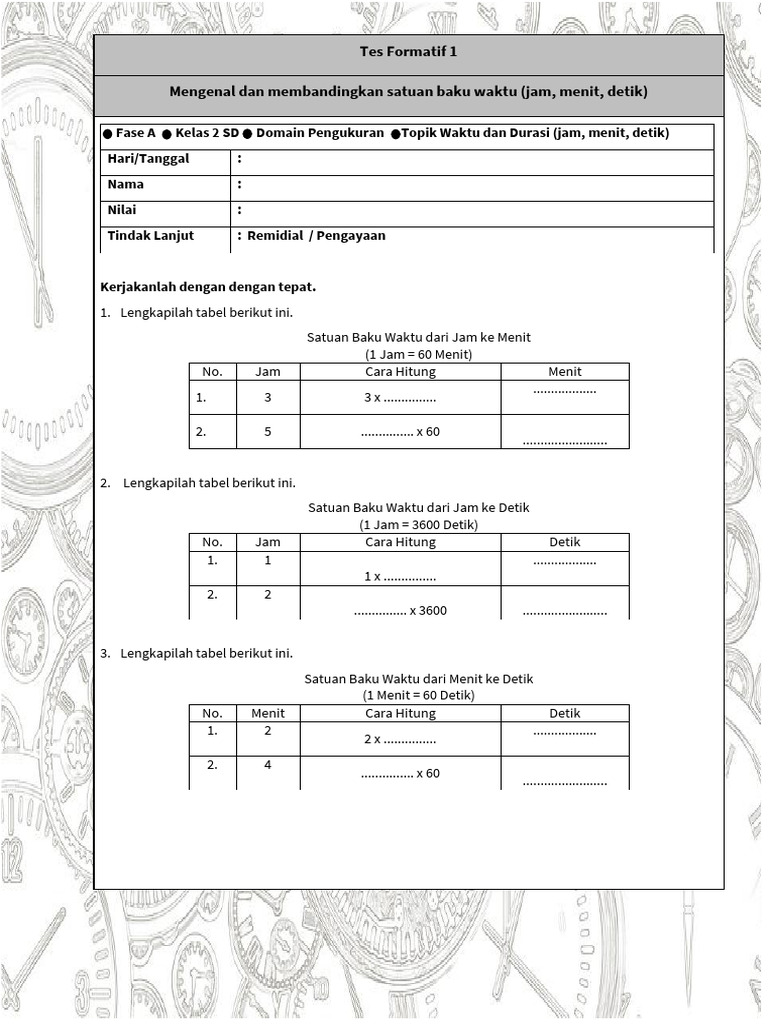 Tes Formatif 1 | PDF