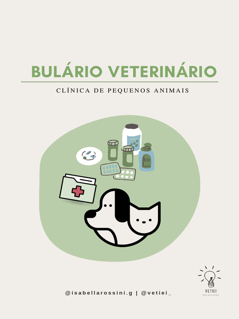 Bulario Clinica Medica de Pequenos Animais Isabella Rossini Vetiei | PDF