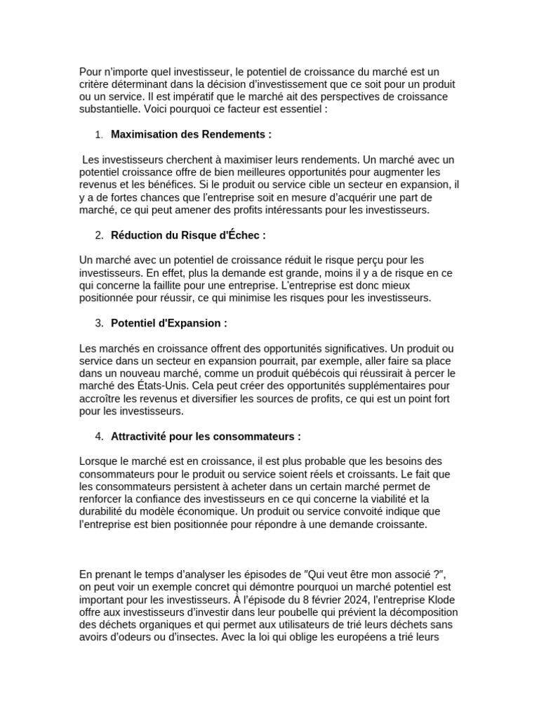 Analyse-marché-potentiel-ACT | PDF