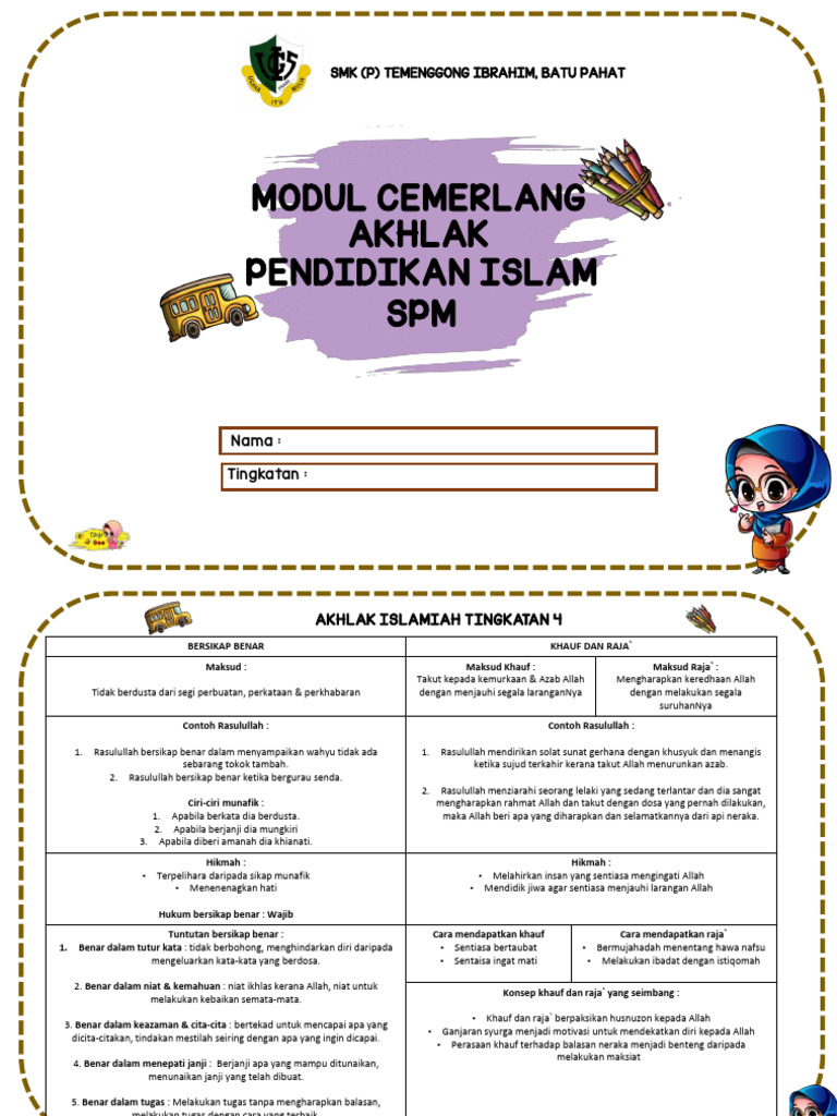 Modul Cemerlang Akhlak | PDF