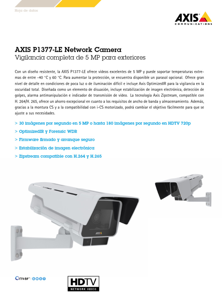 Axis P1377-Le | PDF