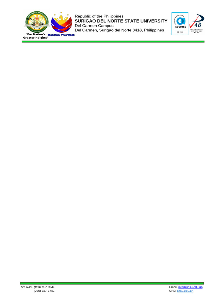 Snsu Letter Head Portrait A4 1 | PDF