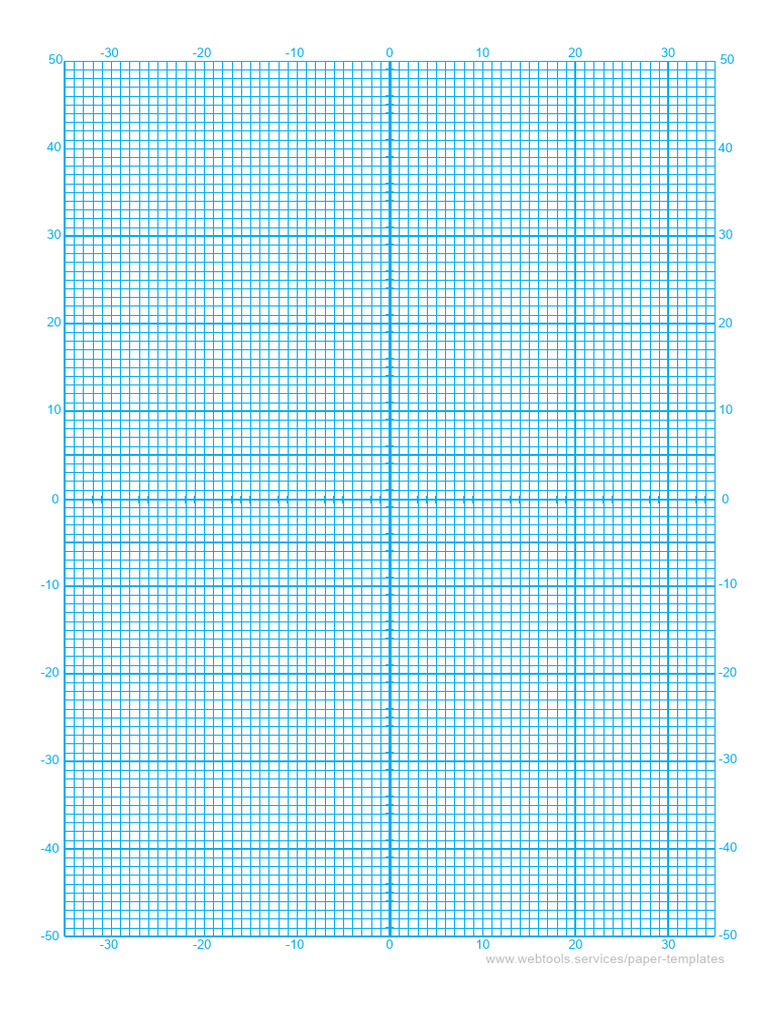 Coordinate Grid Paper-A4 With 0.5 Inch Border | PDF