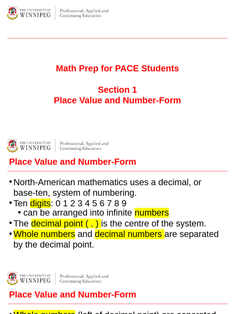 Math Prep - Student Copy 1 | PDF