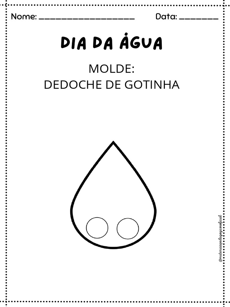 Molde Dedoche de Gotinha | PDF