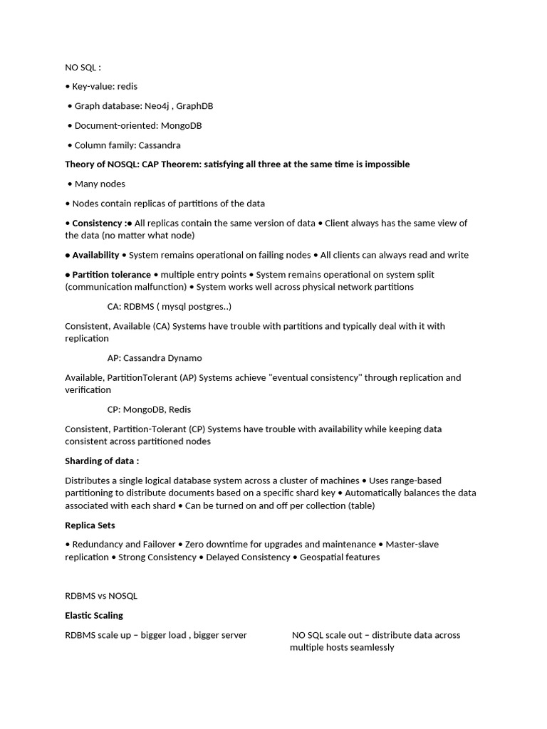 Résume-NoSQL | PDF
