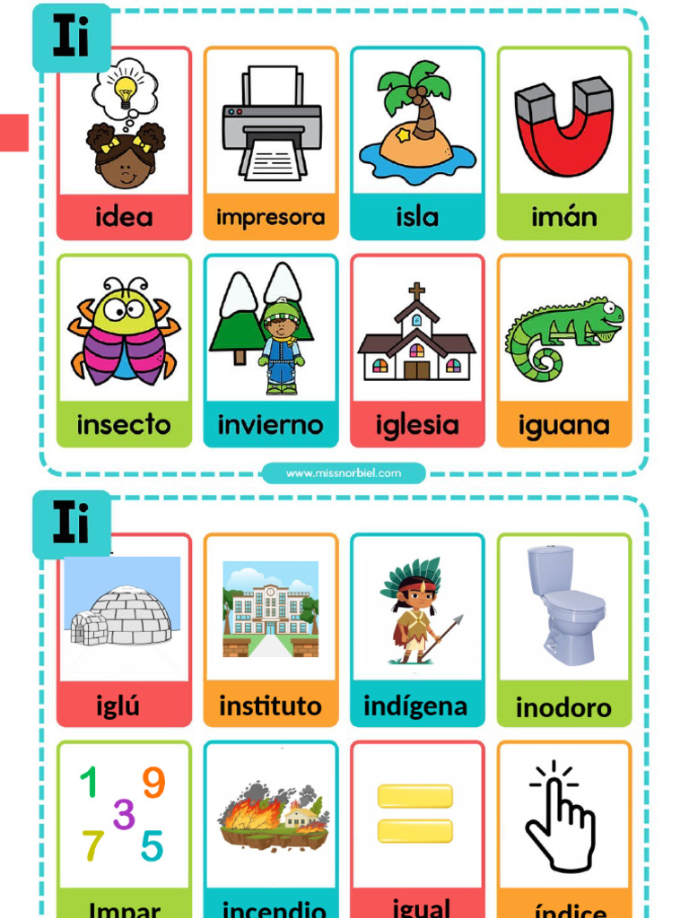 Palabras Con I y U | PDF