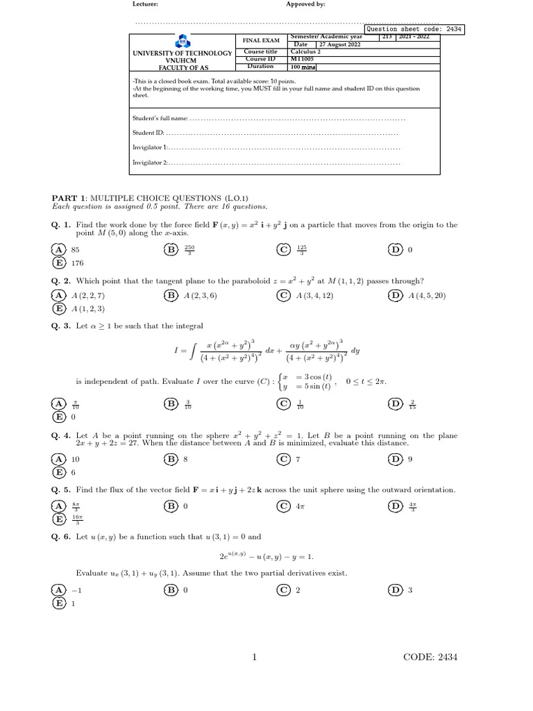 213 Final Test | PDF