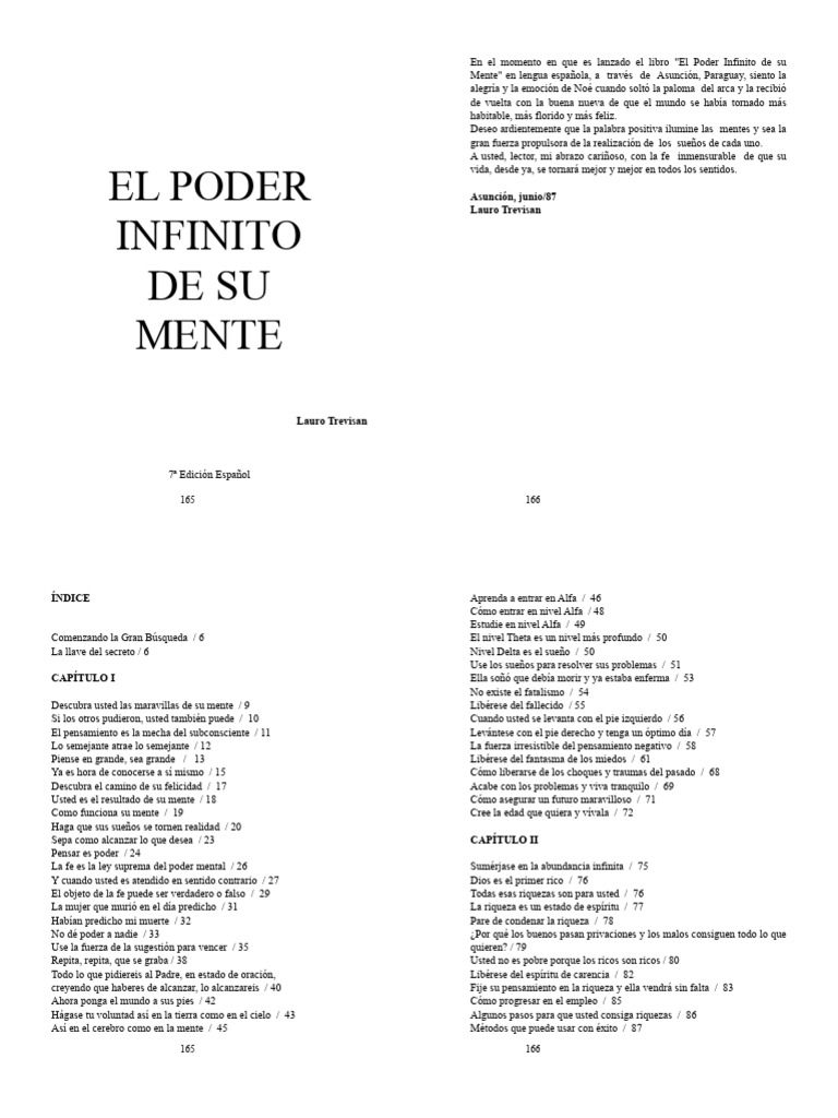 El Poder Infinito de Su Mente | PDF