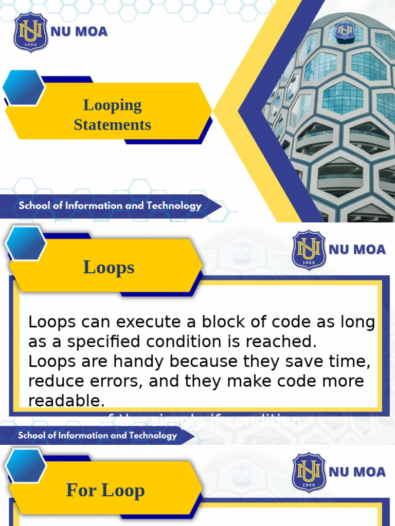 Looping Statements (For BSIT) | PDF
