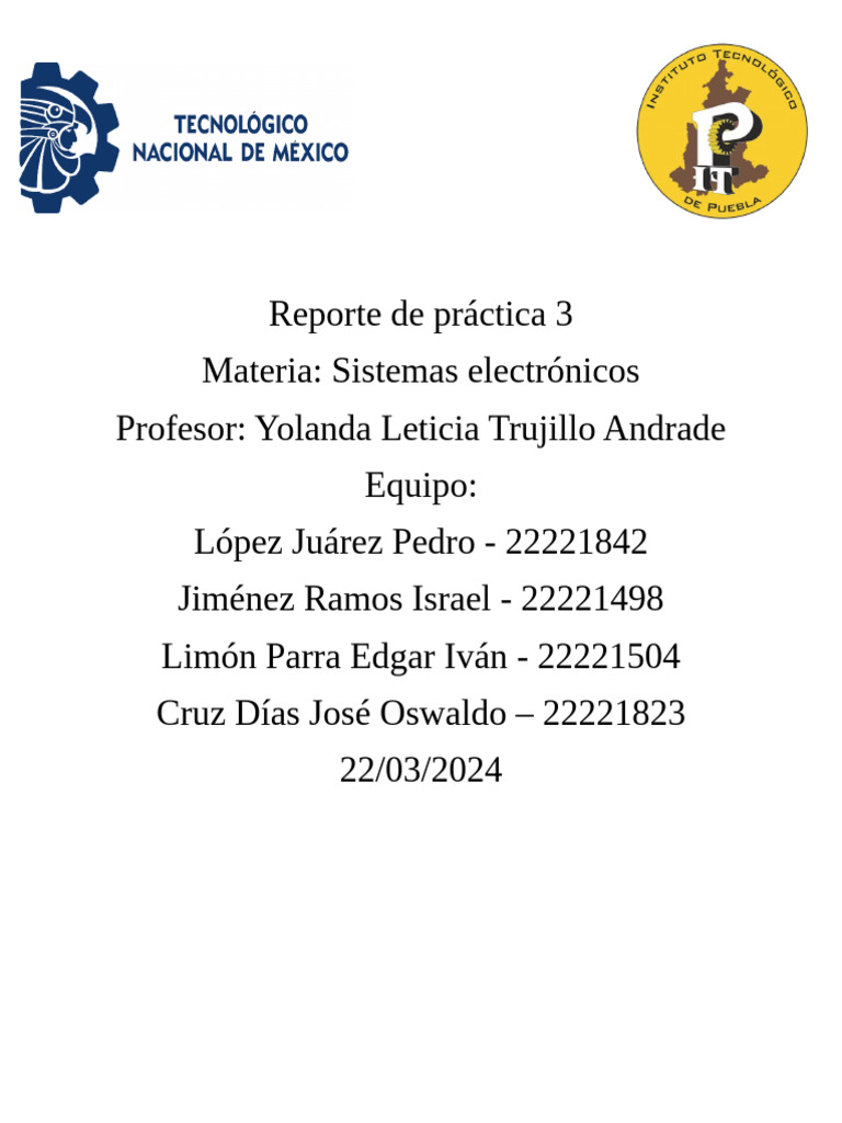 Reporte de práctica 3[2] | PDF