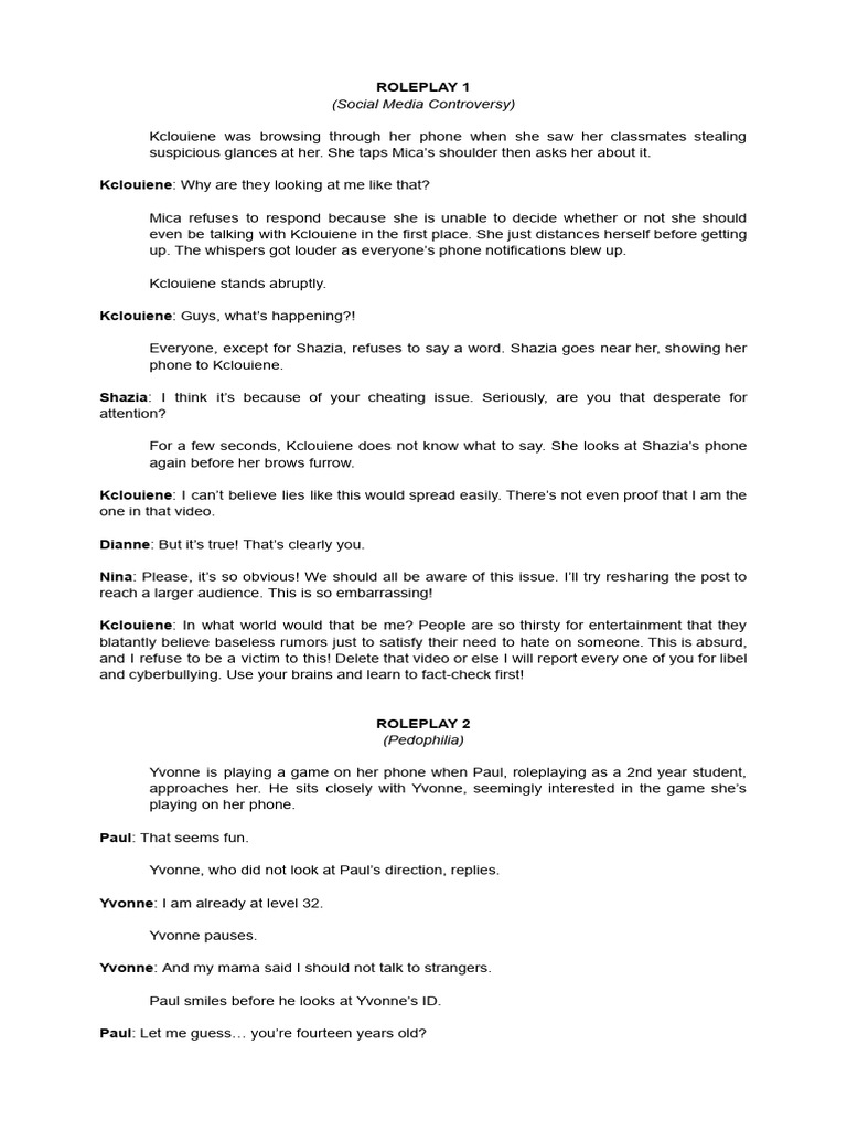 Roleplay | PDF