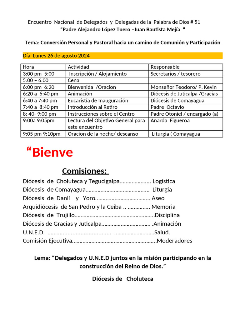 programa de encuentro Nac 2024 | PDF