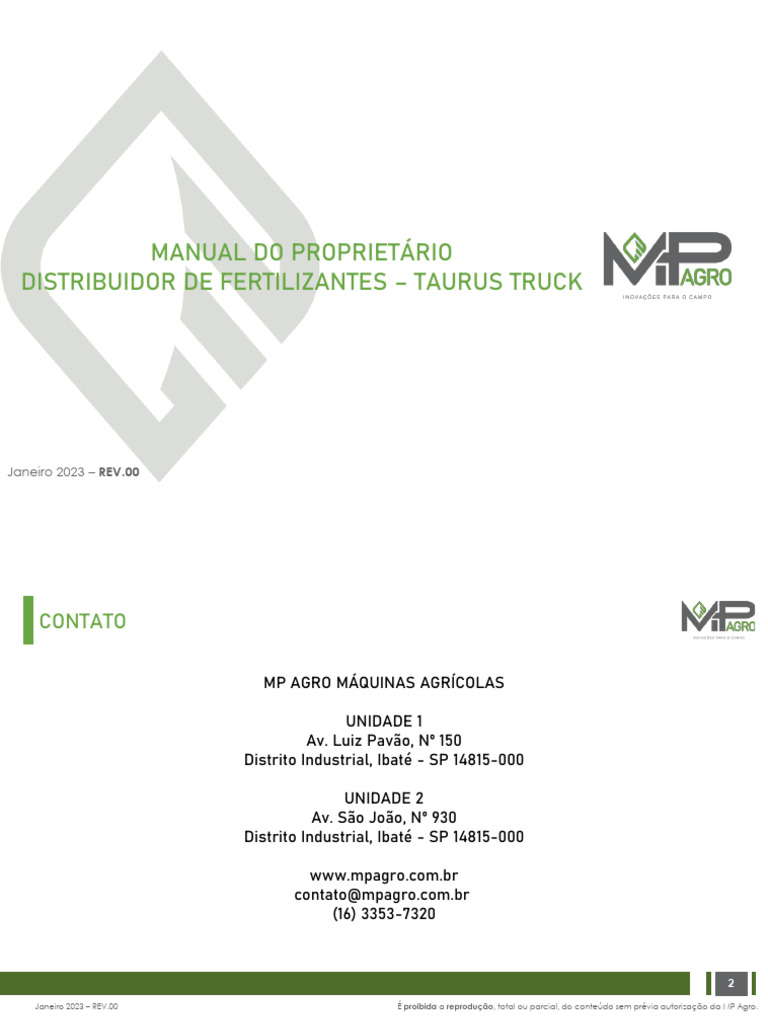 MANUAL DO PROPRIETARIO LINHA TAURUS TRUCK 2023 Rev01 168 Paginas Ajust ...