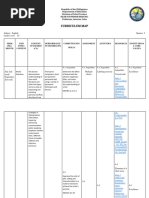 Curriculum Map - ENGLISH 8 | PDF | Curriculum | Learning