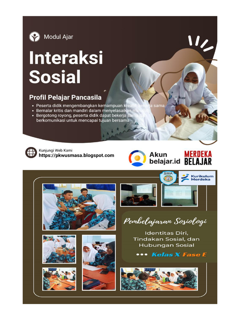 Modul Sosiologi Kelas 10: Interaksi Sosial | PDF | Sains & Matematika