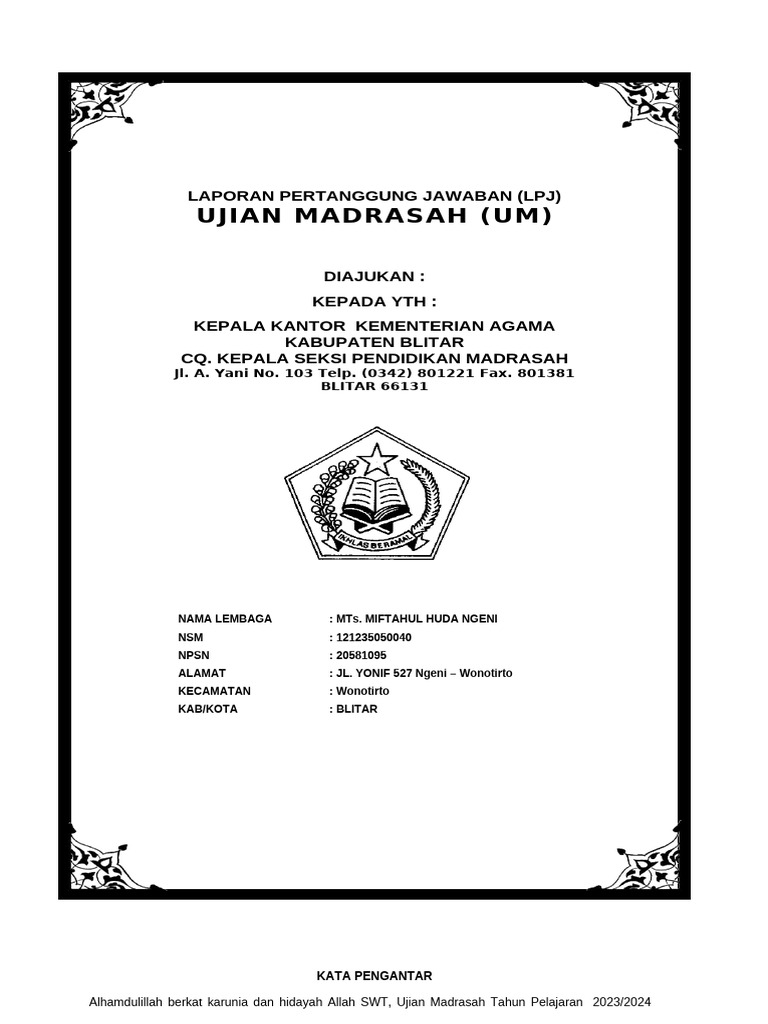 DRAF LPJ UM 2021 - 2022 (Autosaved) Ok | PDF