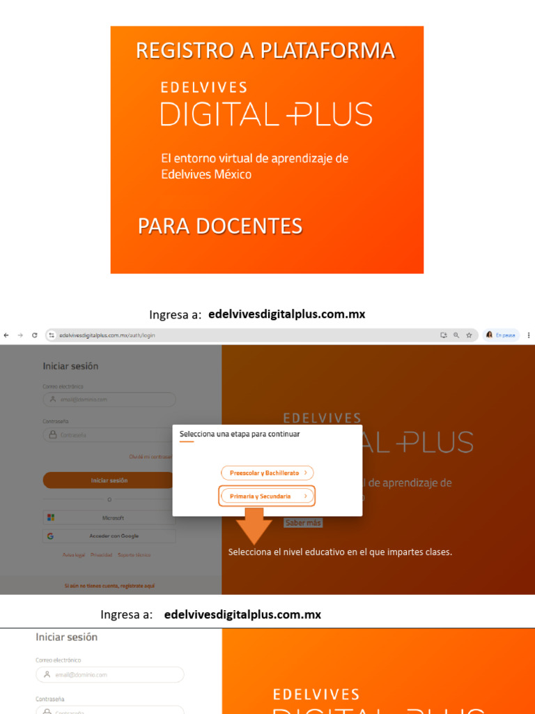 Manual de Registro A Edelvives Digital + - Docente 1ra. Vez - Final | PDF