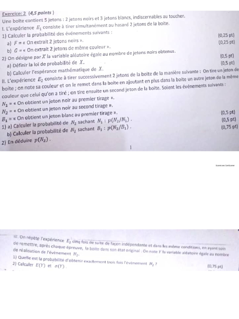 Exercice proba | PDF