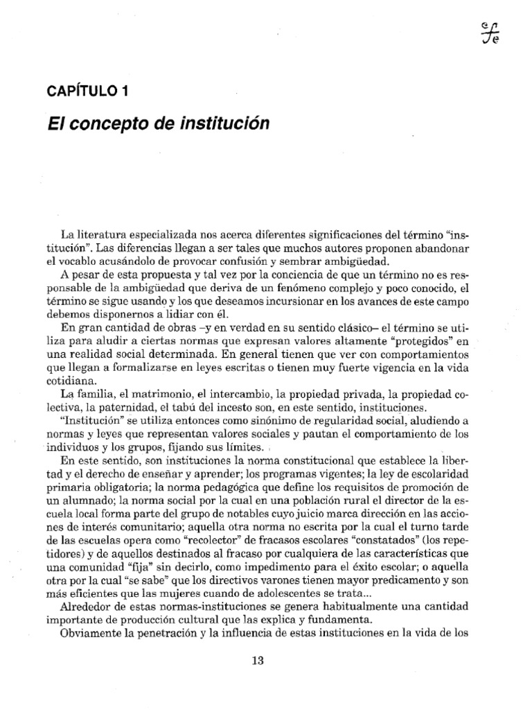 Fernandez Lidia - El Analisis de Lo Institucional en La Escuela-11-14 | PDF