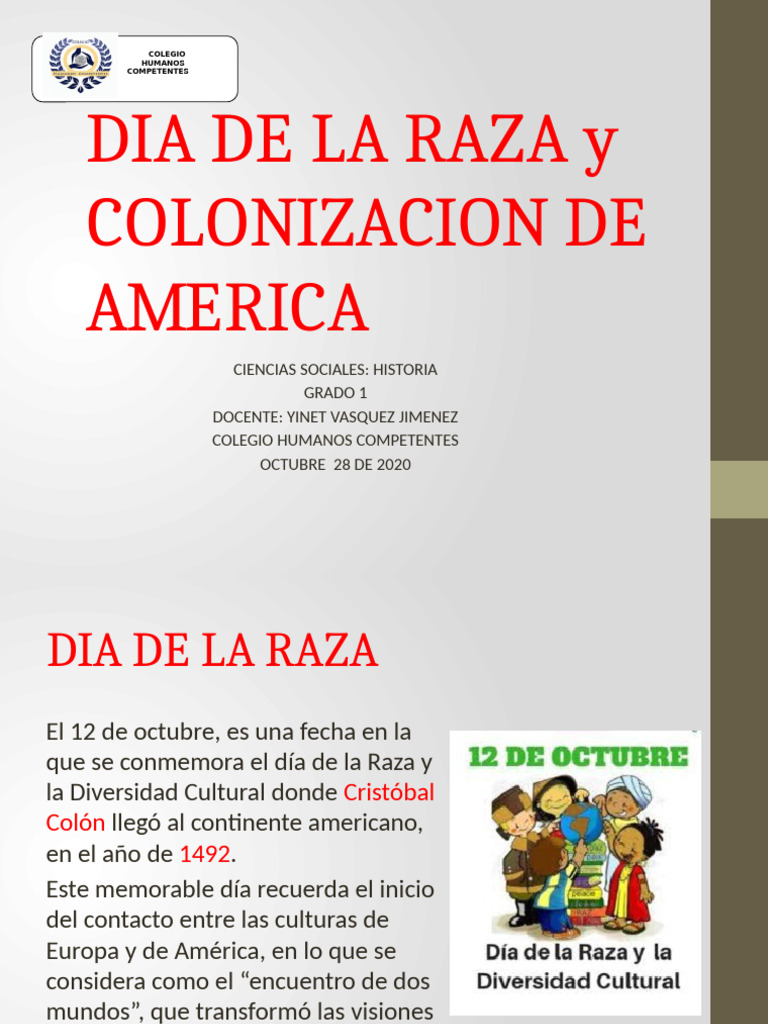 Dia de La Raza y Colonizacion de America | PDF