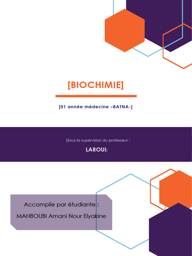 Biochimie Structurale Et Métabolique | PDF