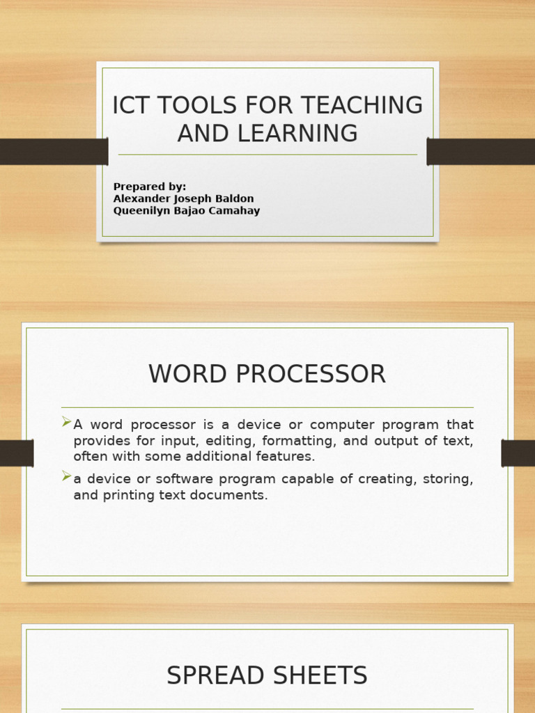 Ict Tools For Teaching and Learning | PDF