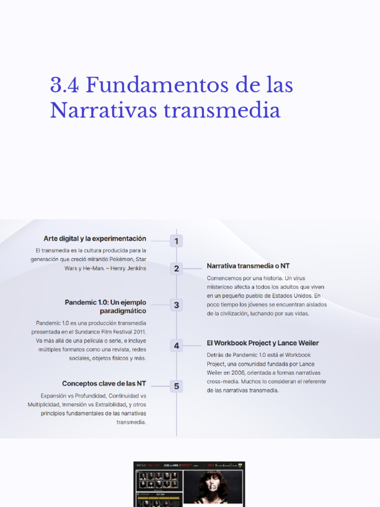 10 - 3.4 Fundamentos de Las Narrativas Transmedia | PDF