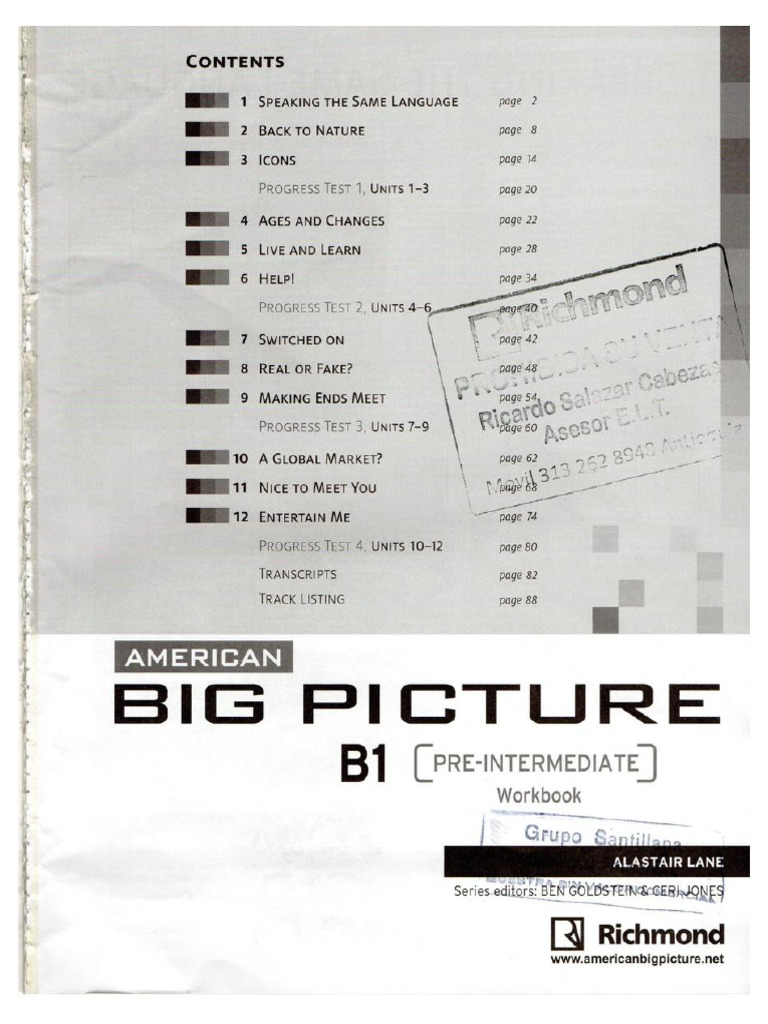 Toaz - Info The American Big Picture b1 Workbook PR | PDF