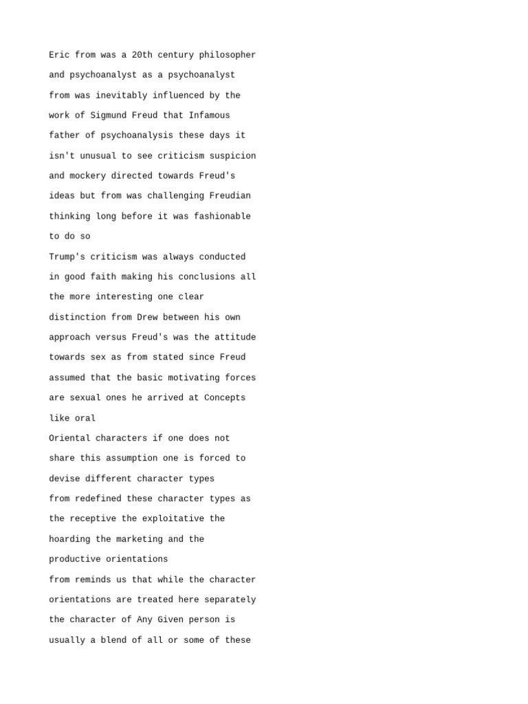 (English (Auto-Generated) ) Erich Fromm's Personality Types - The Erich ...