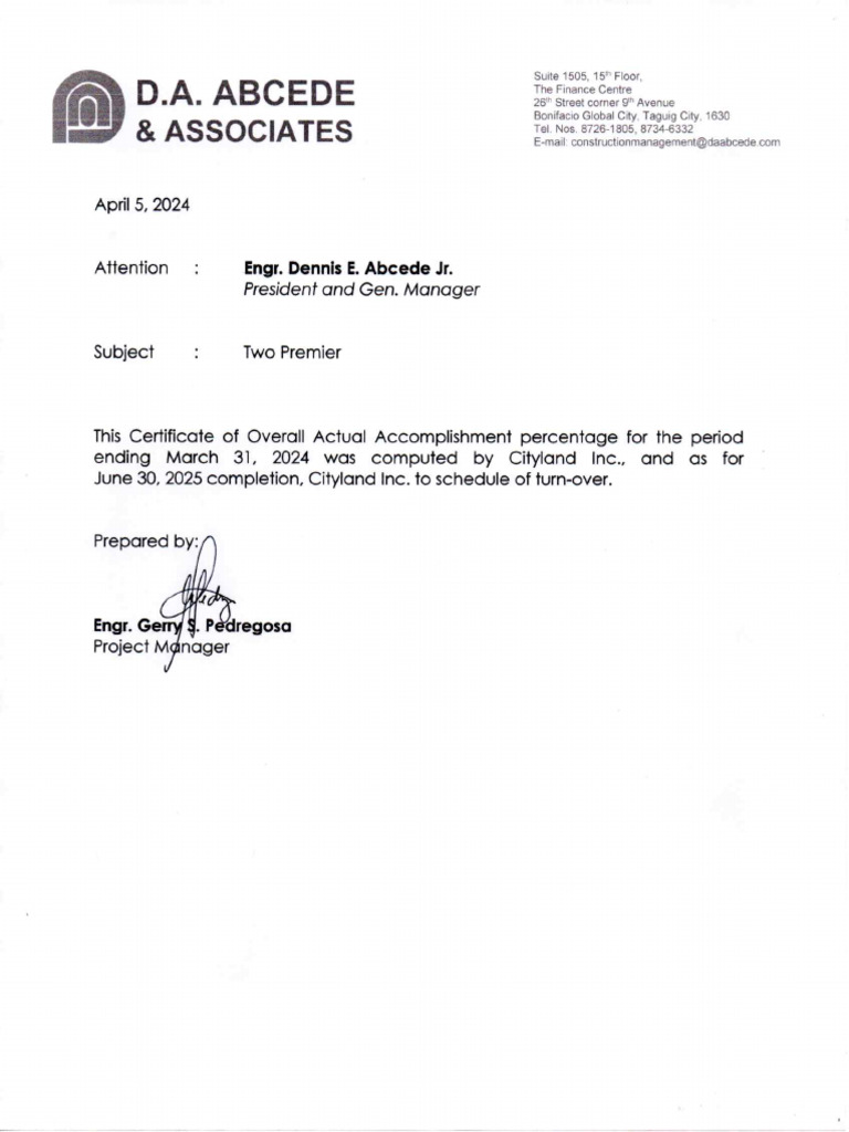 Explanation of COA | PDF