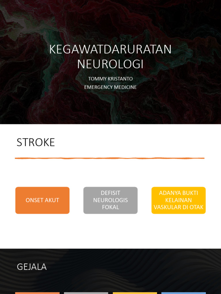Kegawatdaruratan Neurologi | PDF