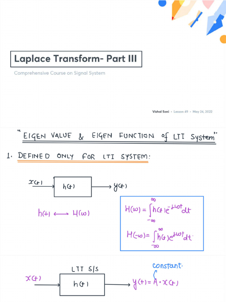 42.Laplace Transform Part III With Anno | PDF