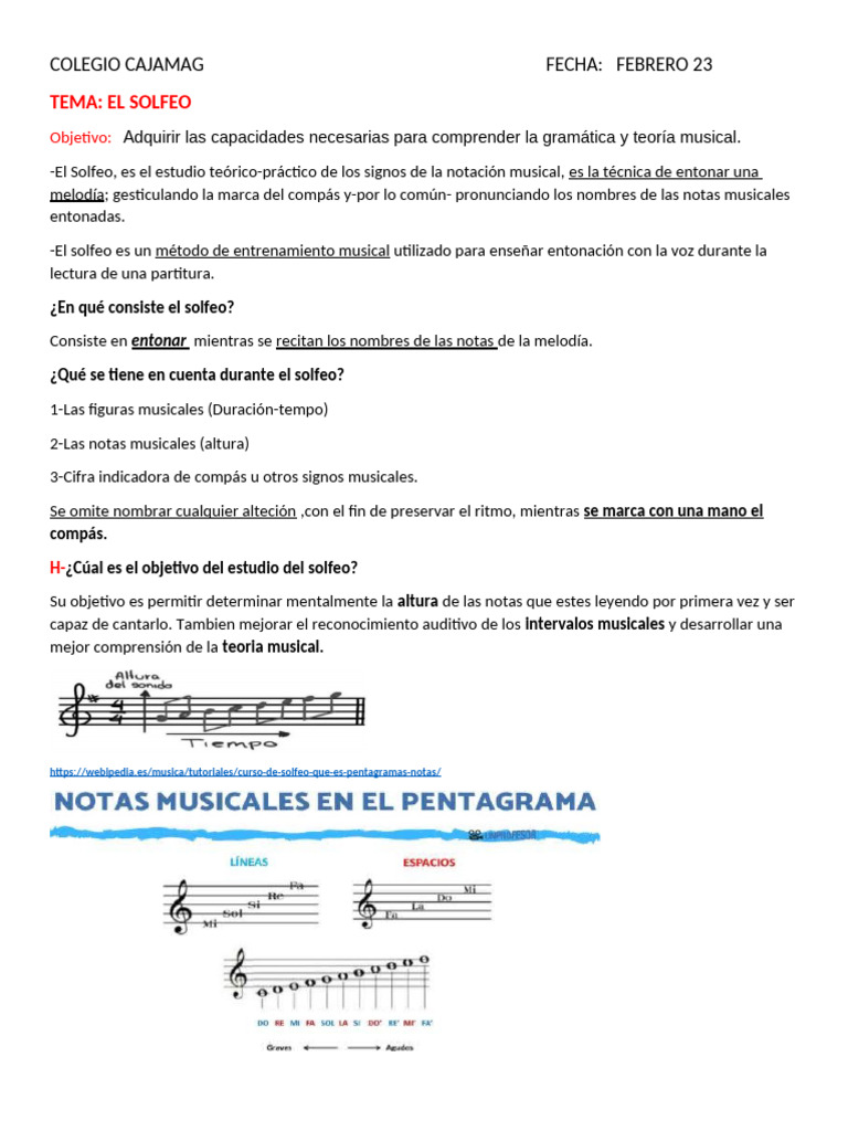 El Solfeo | PDF
