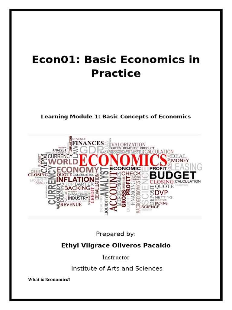Basic Economics in Practice | PDF