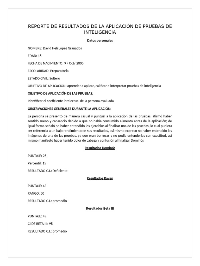 Formato de Reporte | PDF