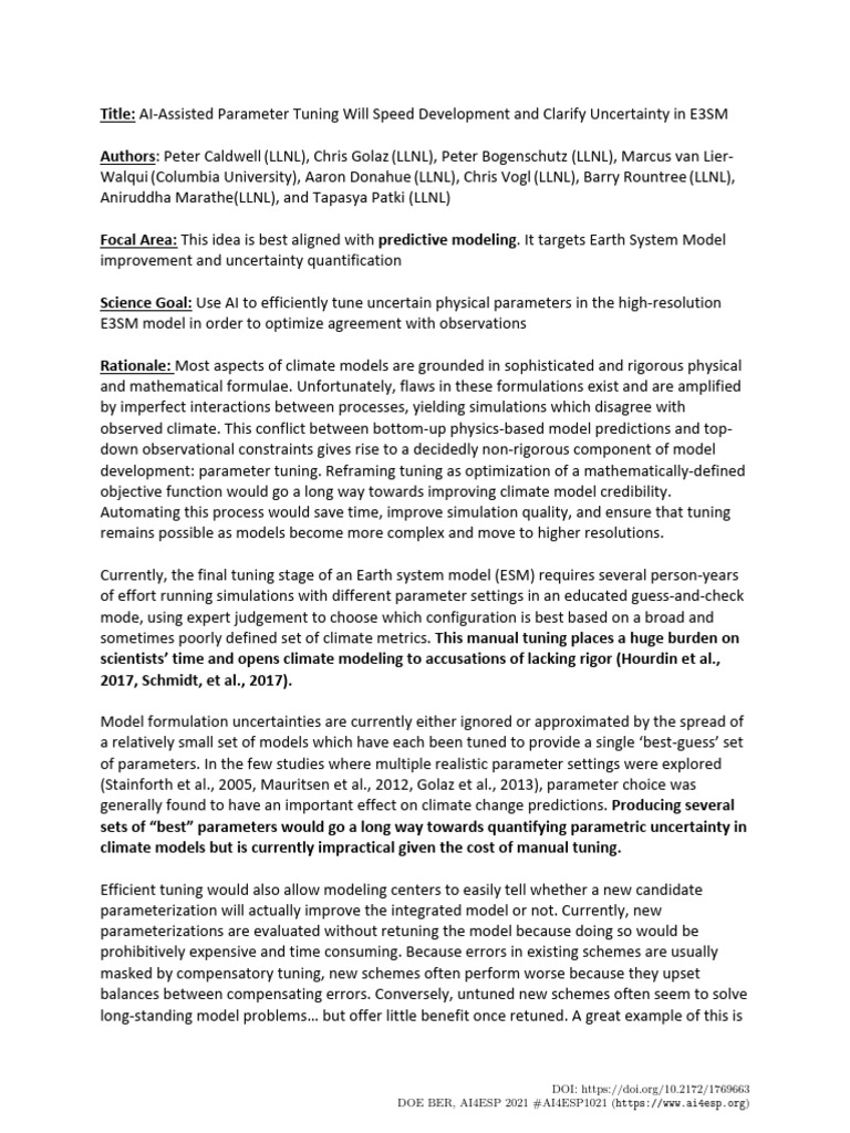 AI4ESP1021 Caldwell Peter | PDF