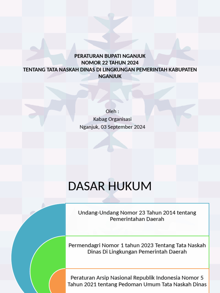 Pemaparan TND Perbup 22 Tahun 2024 | PDF