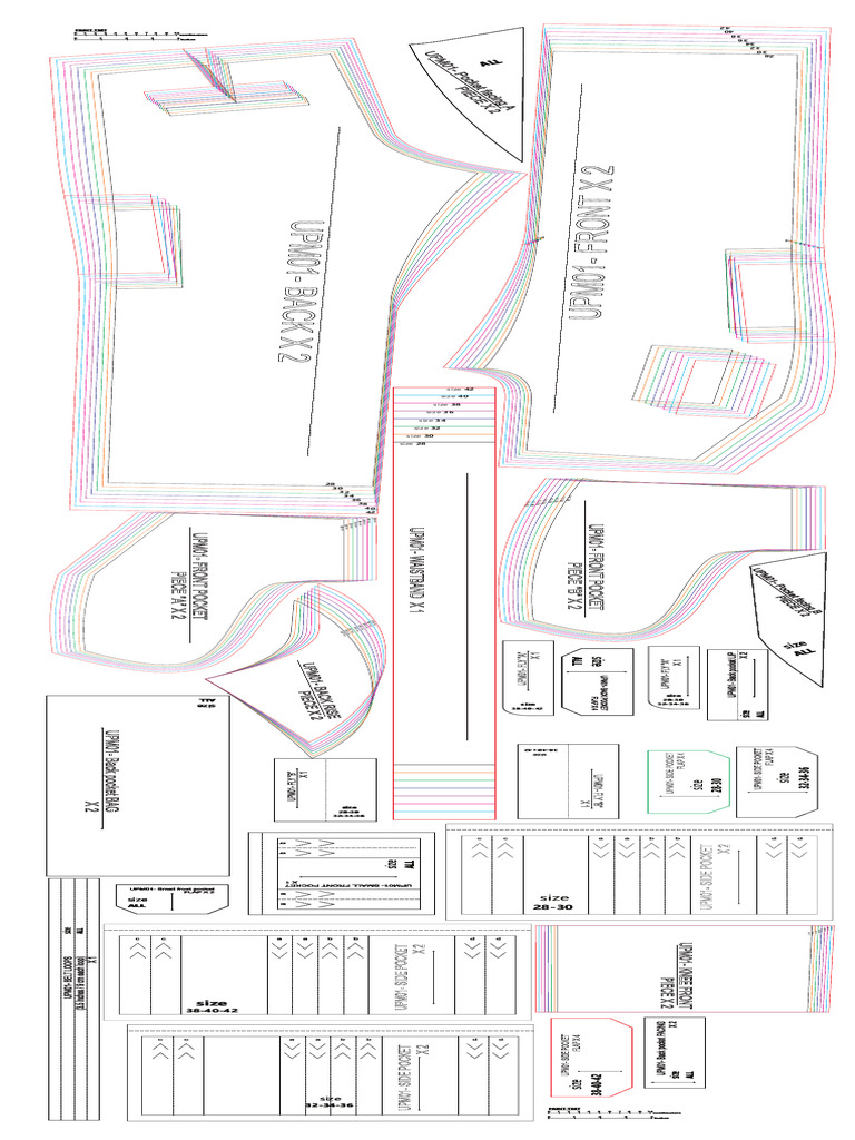 Garment Pattern Pieces List | PDF