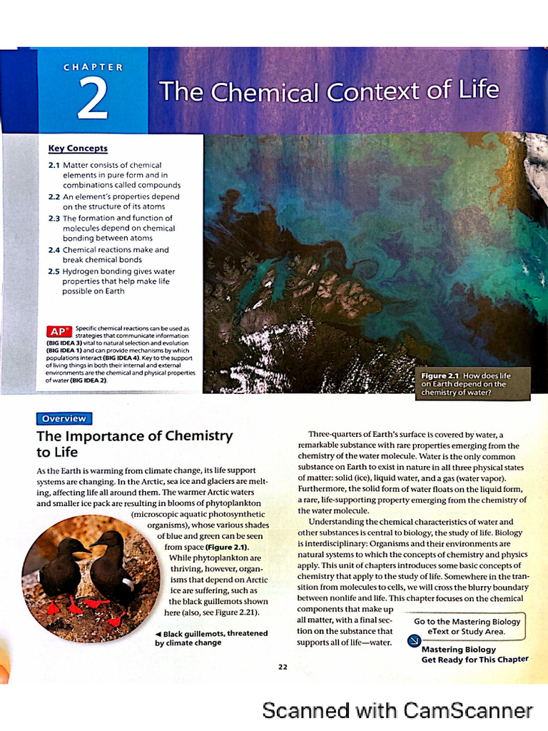 AP BIO Chapter 2 | PDF