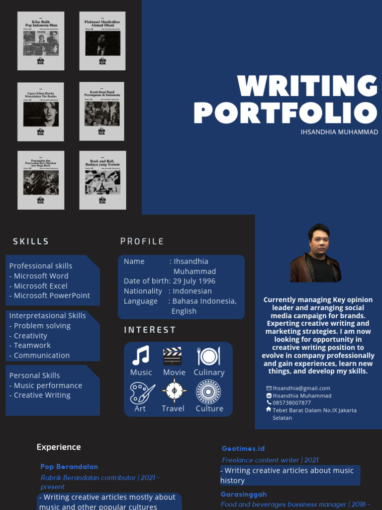 Writing Portfolio | PDF