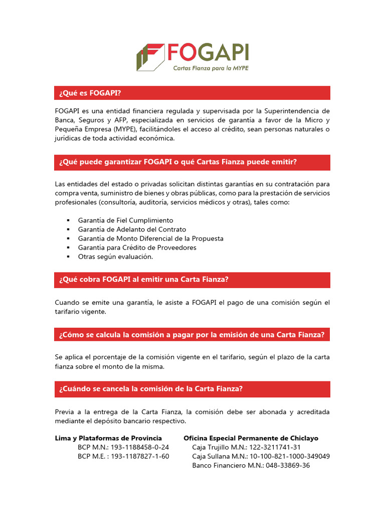 Preguntas-Frecuentes2 FOGAPI | PDF