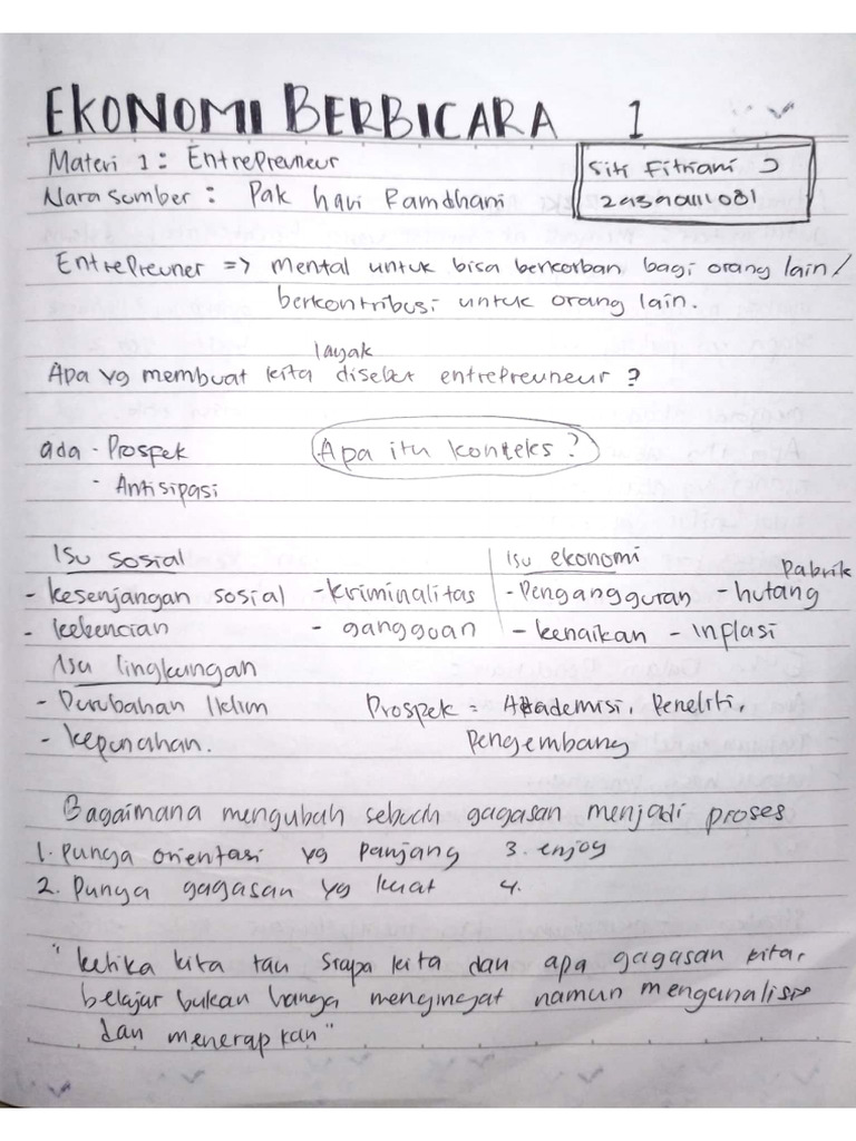 Resume Materi 1&2 | PDF