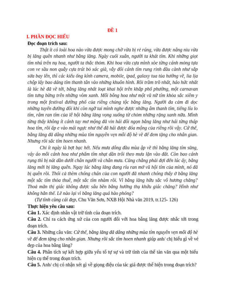 11 - Luyện Đề Cuối Hkii | PDF