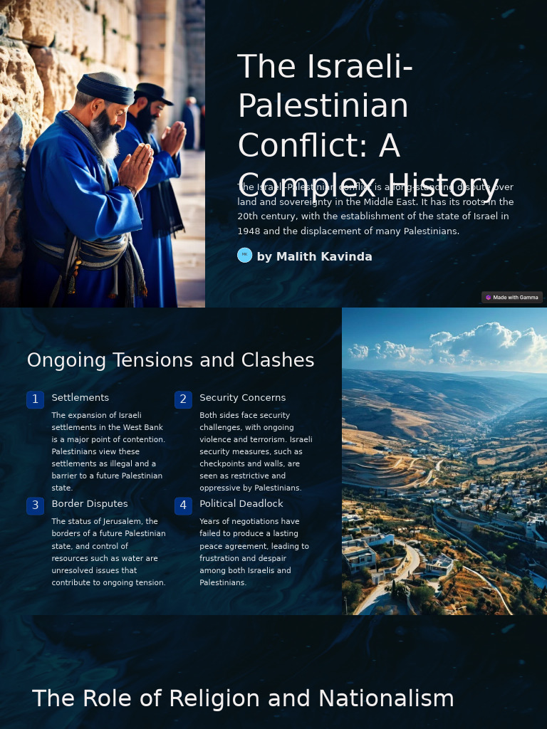 Brief History of the Israel-Palestine Conflict | PDF | Israel | World ...