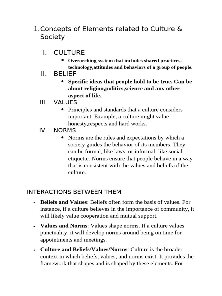 Culture, Beliefs, Values, and Norms | PDF | Popular Culture | Social ...