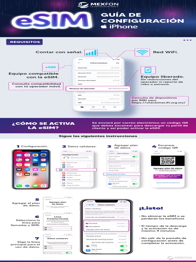 Descarga Esim Mexfon 2 | PDF