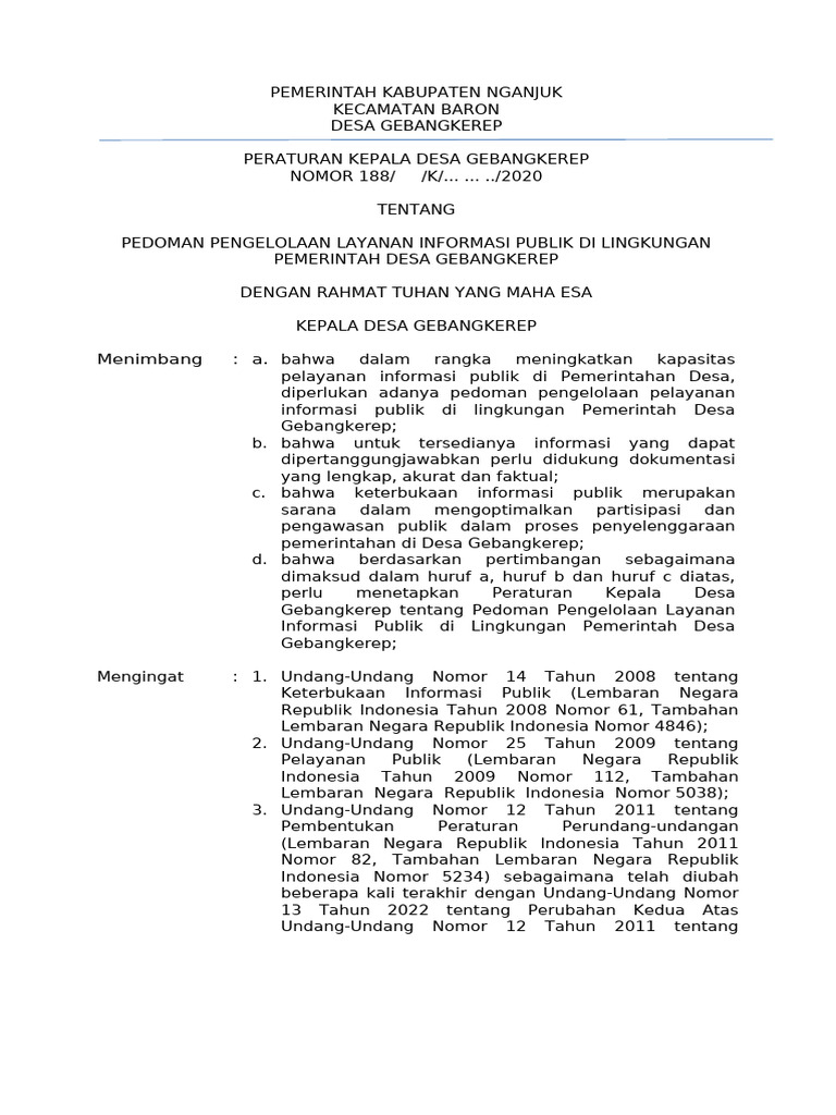 PERKADES Pedoman Pengelolaan Layanan Informasi Publik Di Lingkungan ...