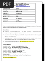 Sap SD Freshers Resume With Domain Experience | PDF | Sales | Sap Se